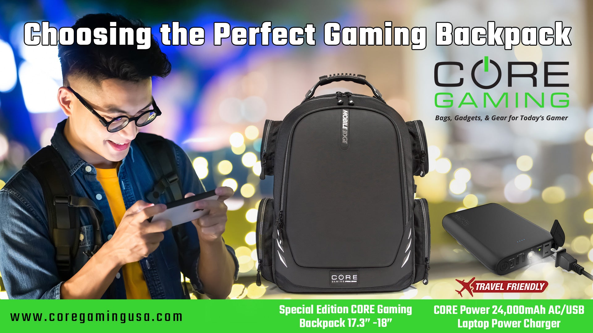 Perfect Gaming Backpack for Fall Travels | CORE Gaming